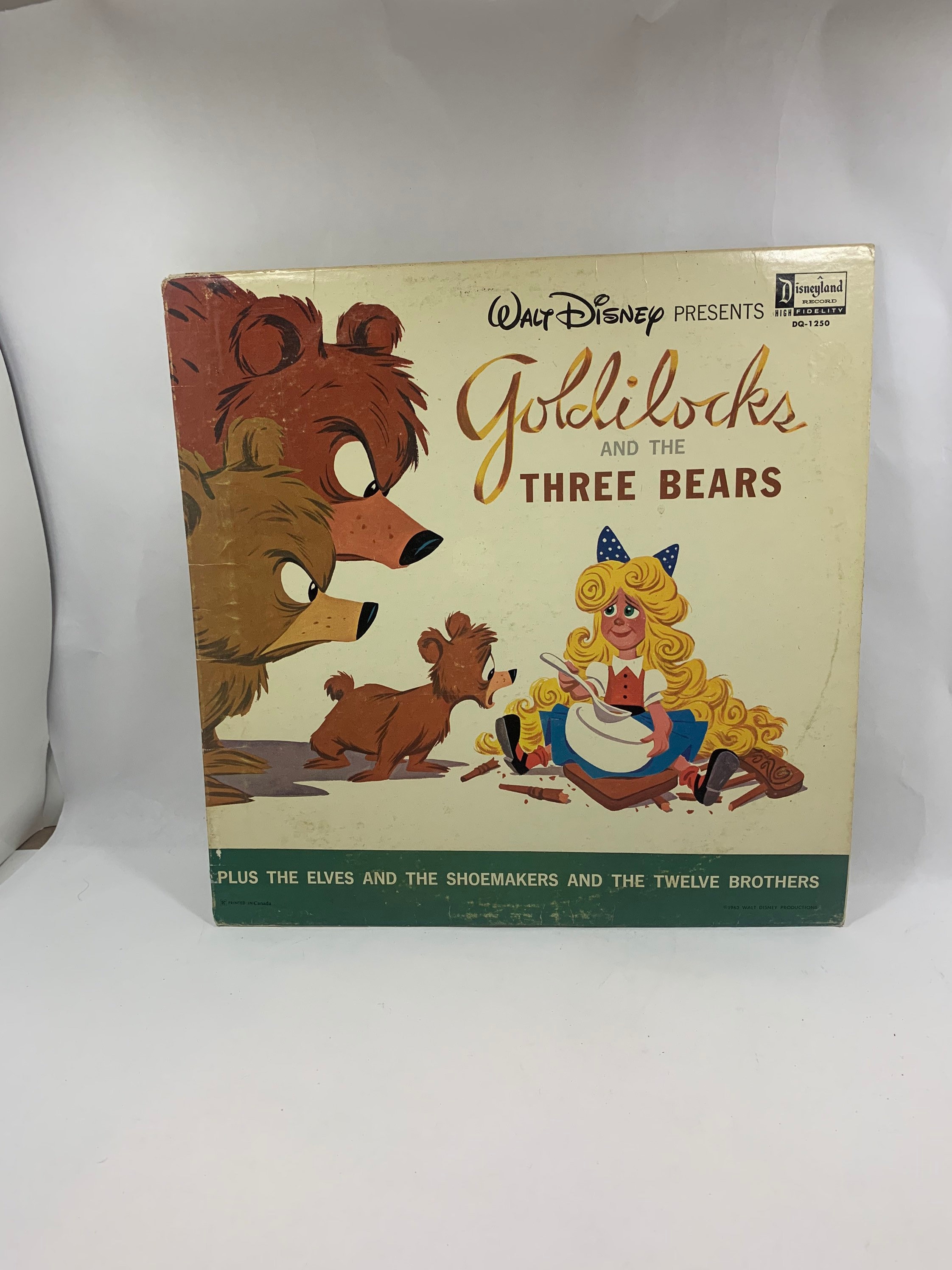 Walt Disney Presents Goldilocks and the Three Bears LP - Etsy