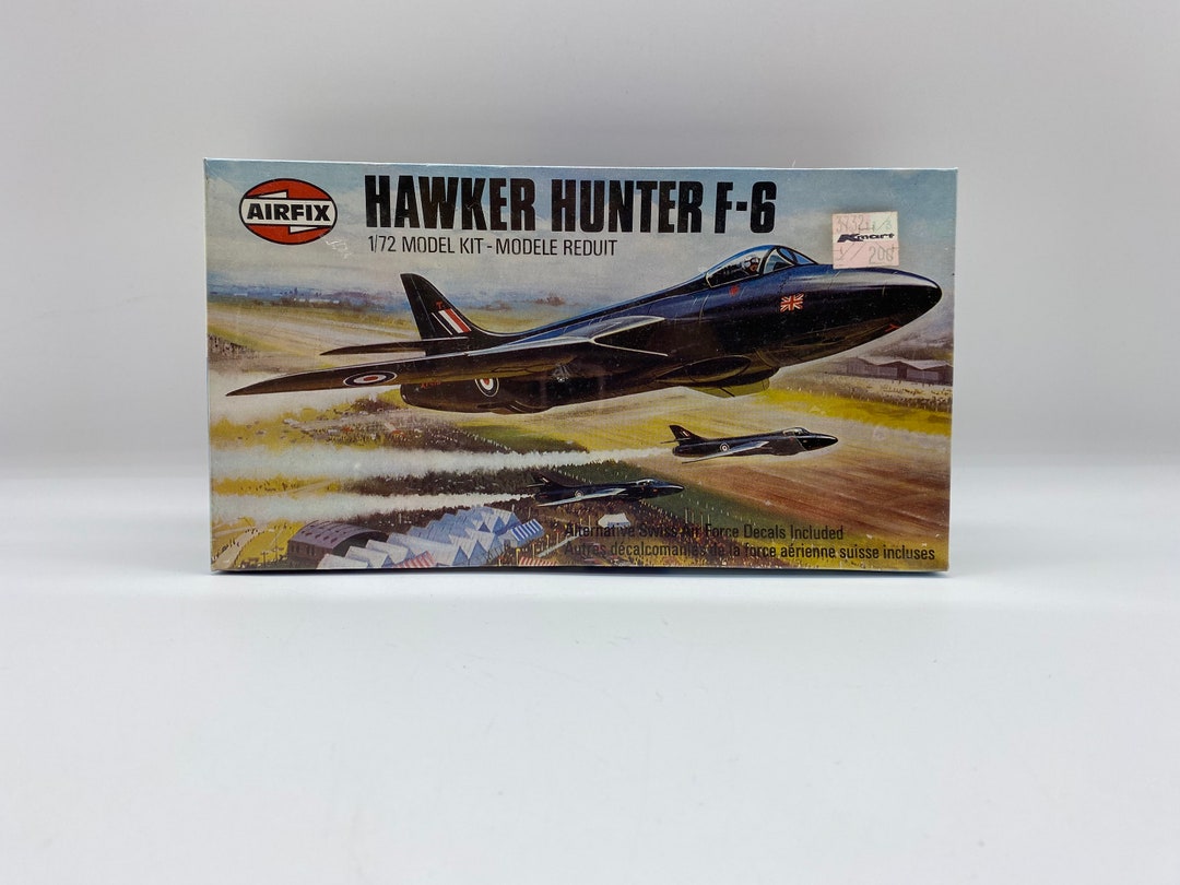 Airfix Hawker Hunter F-6 1/72 Model Kit Series 2, 1978 Airfix Hawker ...