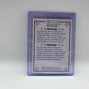 Vintage Pro Stars Collector Card Pro Stars Bo Jackson Wayne - Etsy