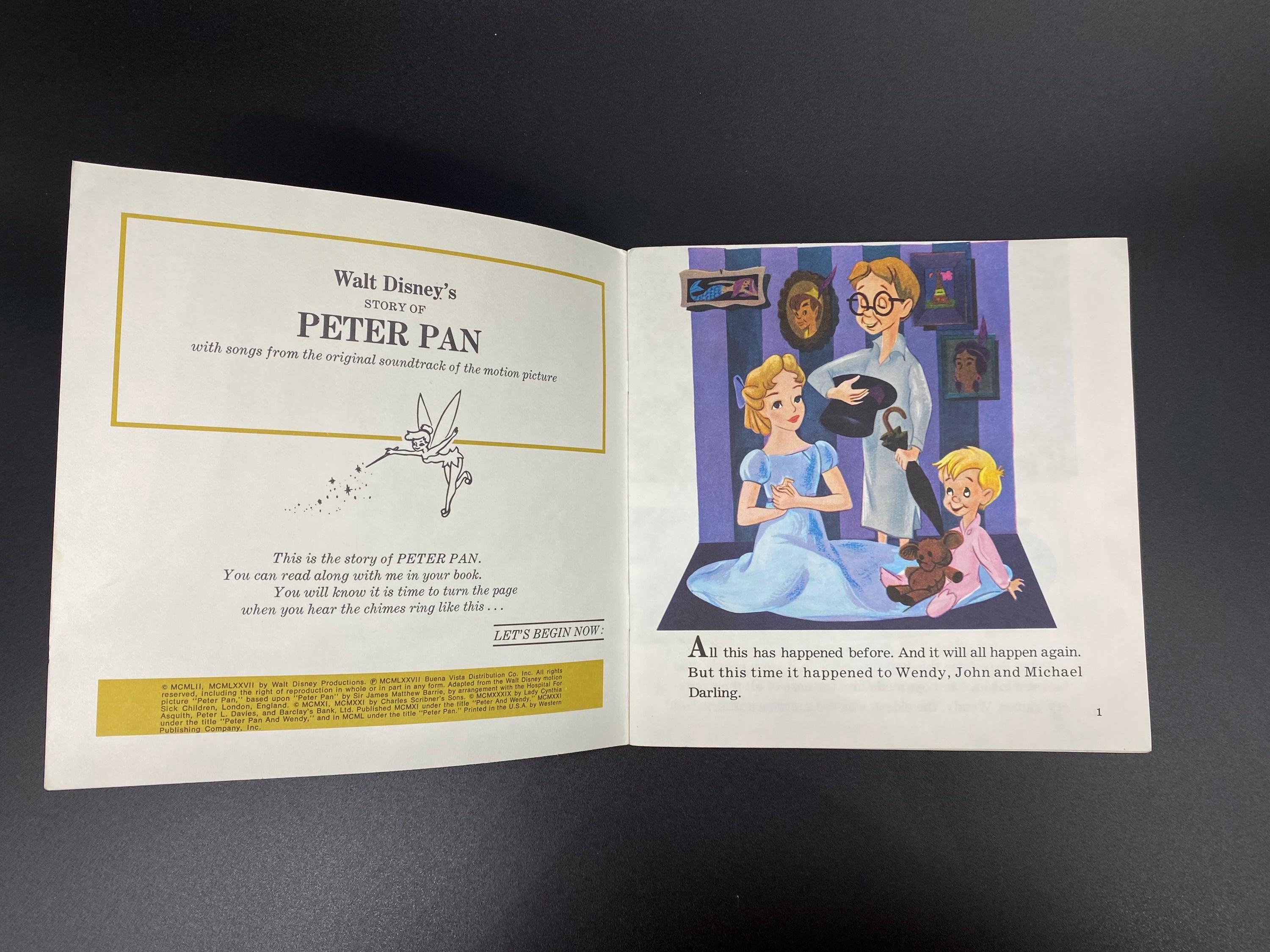 Walt Disney’s Story of Peter Pan With Songs From the Film, Walt Disney ...
