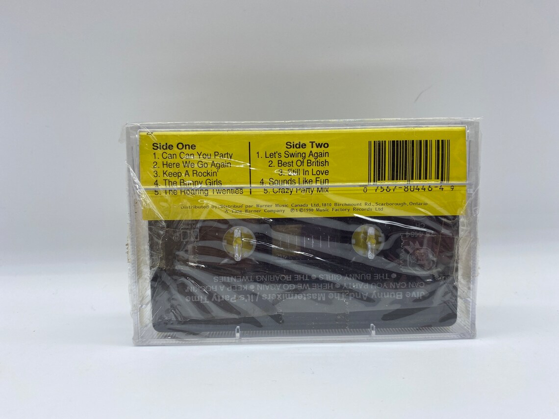 Vintage Jive Bunny and the Mastermixers It’s Party Time Cassette Tape ...