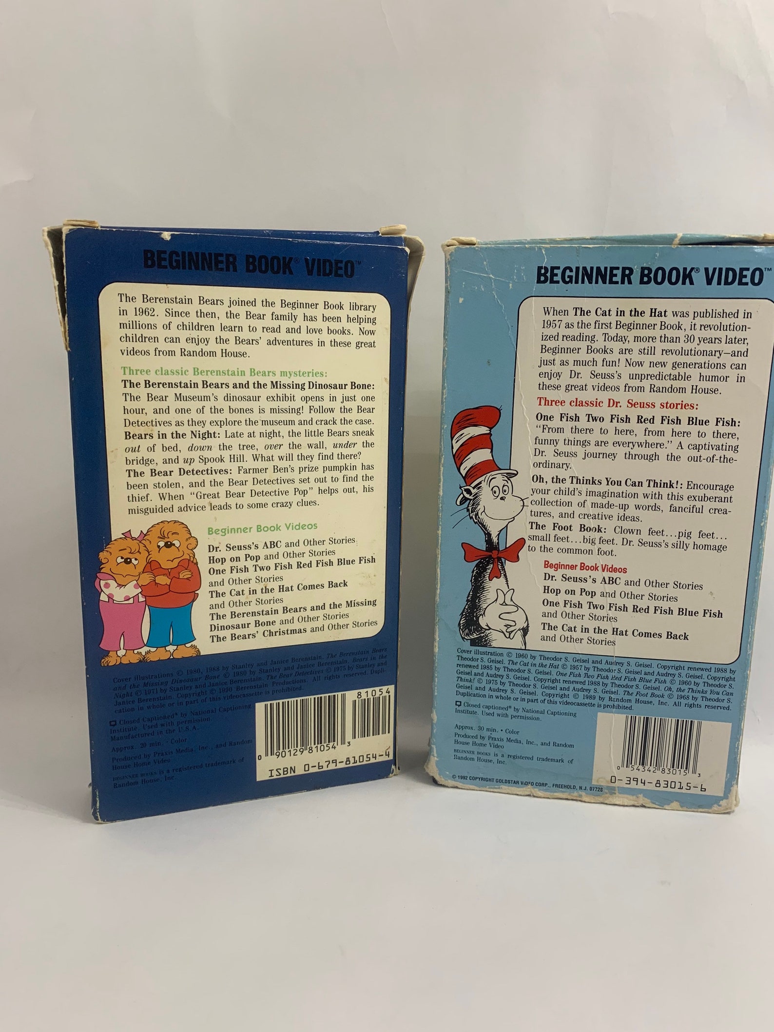 Vintage Dr. Seuss VHS Beginner Book Video One Fish Two Fish - Etsy