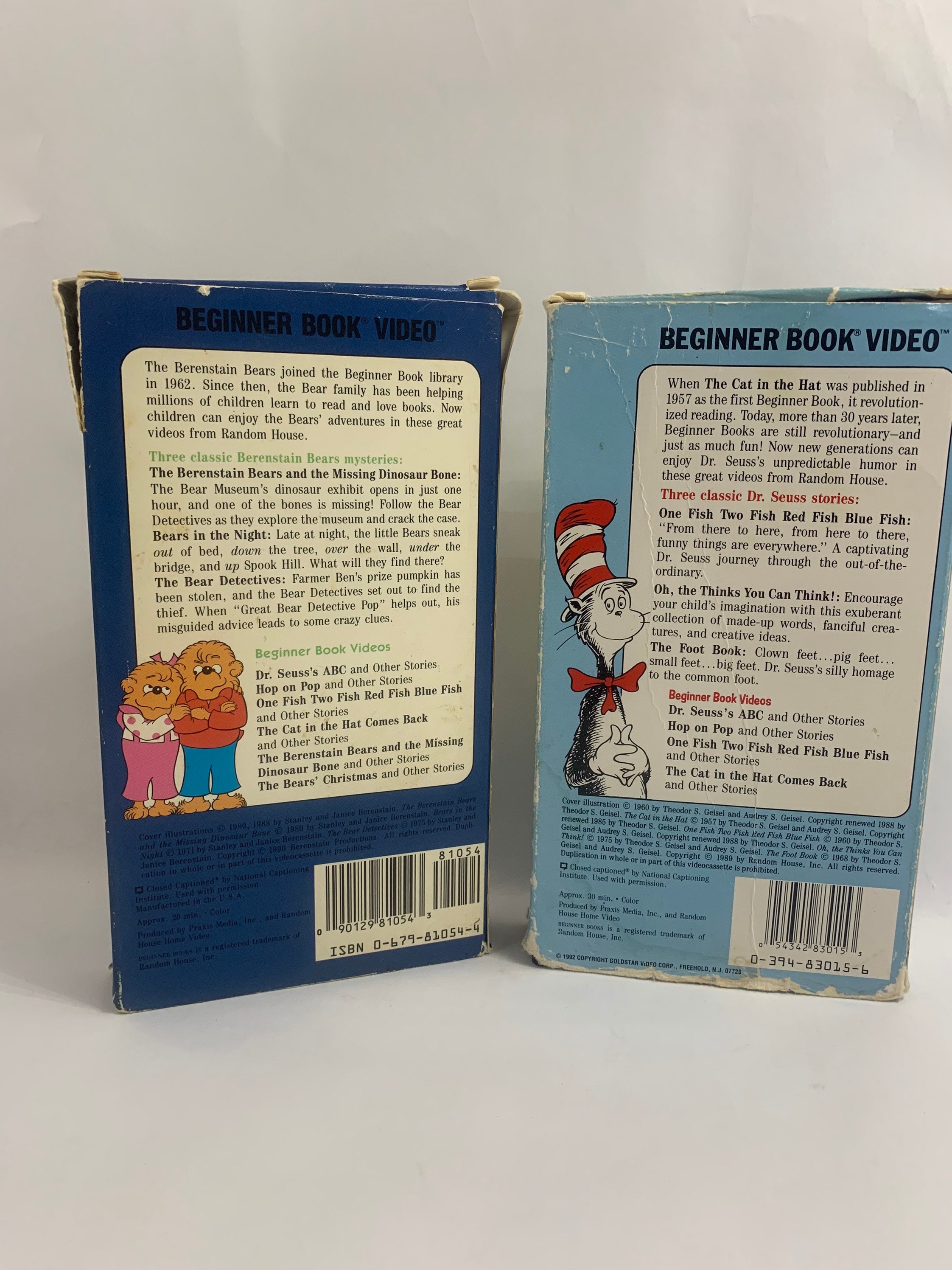 Vintage Dr. Seuss VHS Beginner Book Video, One Fish Two Fish Red Fish ...