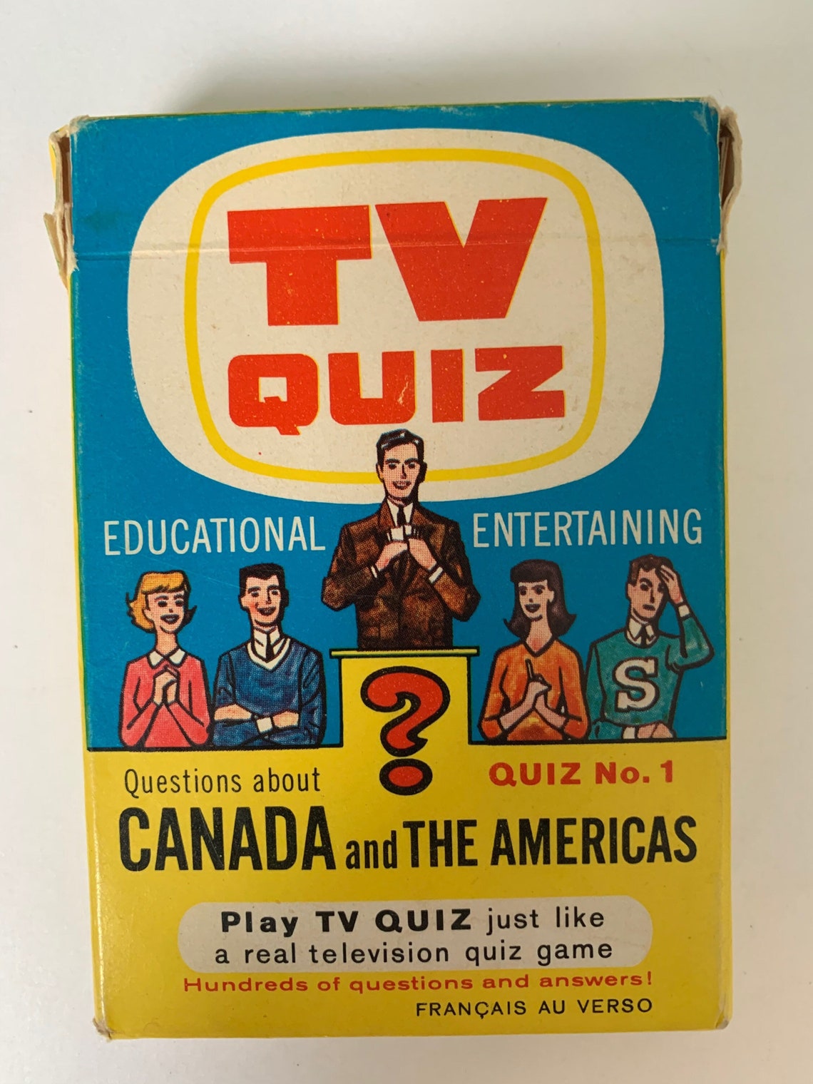 Vintage TV Quiz, 1962 Educational Entertaining, TV Quiz Deck of 40 ...