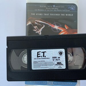 Vintage 1996 E.T the Extra-terrestrial VHS, A Steven Spielberg Film ...