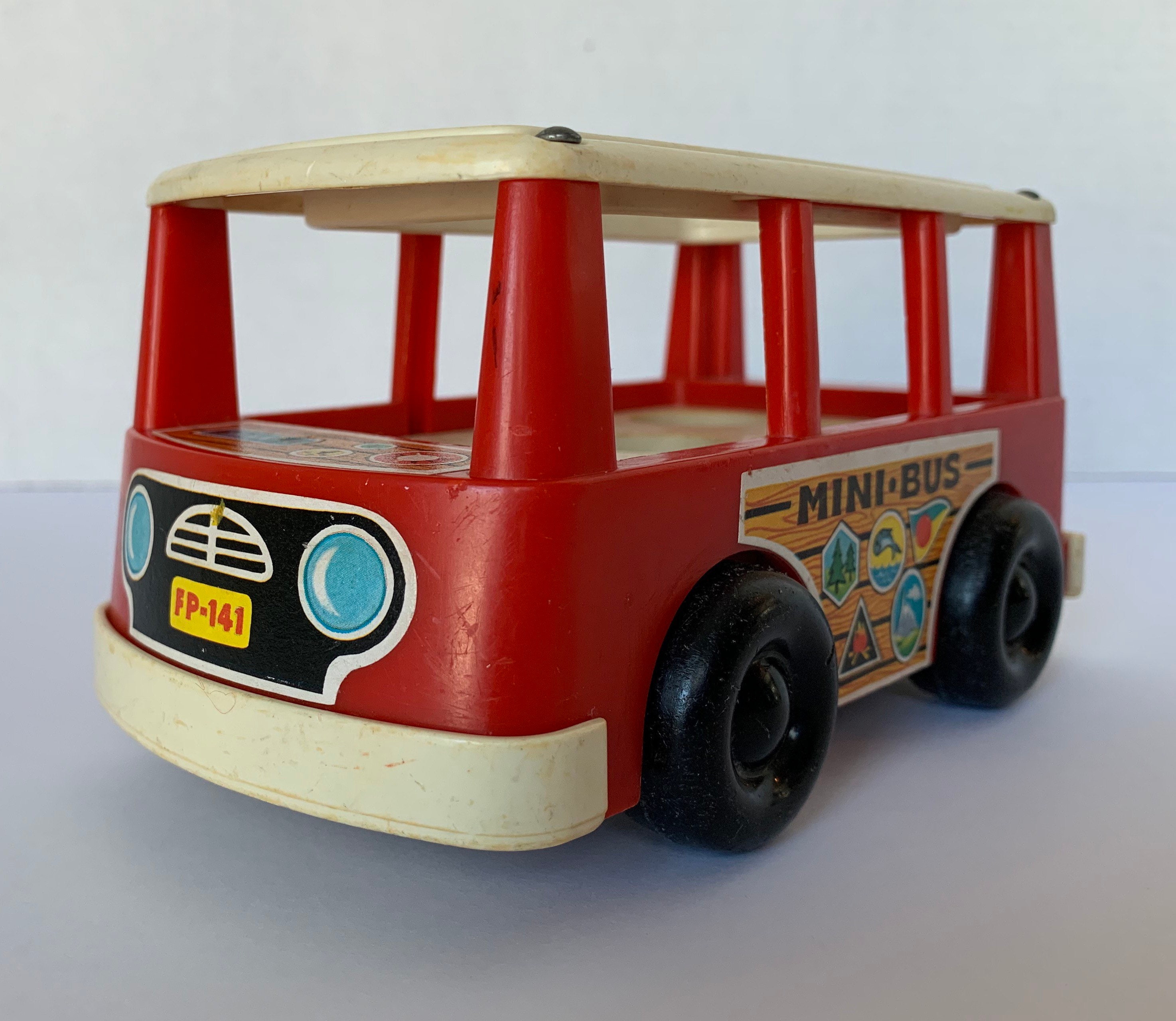 Vintage Fisher Price Mini Bus 1969 Original Fisher Price Bus - Etsy
