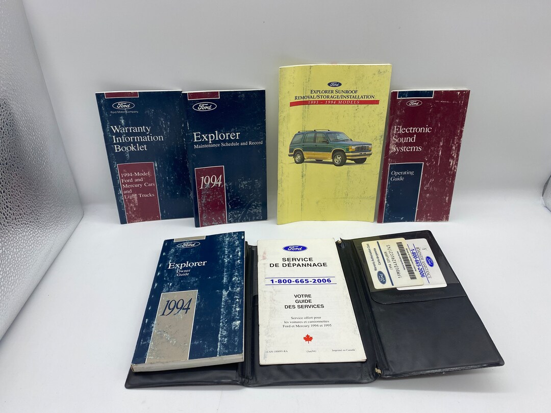 1994 Ford Explorer Owners Guide, 1994 Ford Explorer Electronic Sound ...
