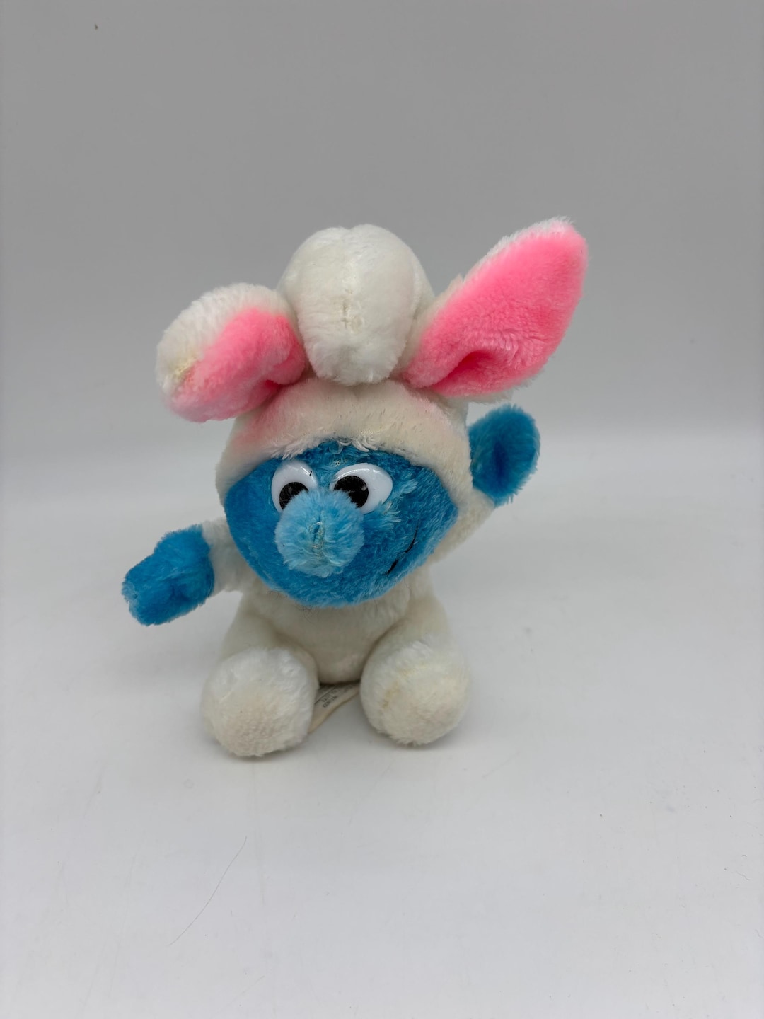 Vintage Smurf Bunny Plush Wallace Berrie 1980s, Ganz Bros Smurf in ...