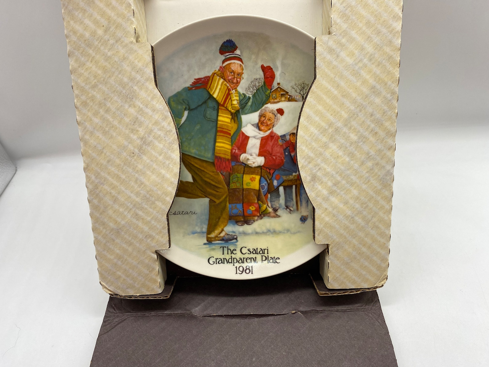 The Csatari Grandparent Plate 1981 the Skating Leason, Knowles the ...