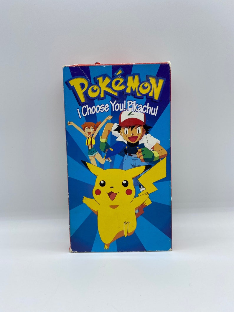 Pokémon VHS I Choose You Pikachu 1998 Nintendo, Pokemon VHS, Vintage ...