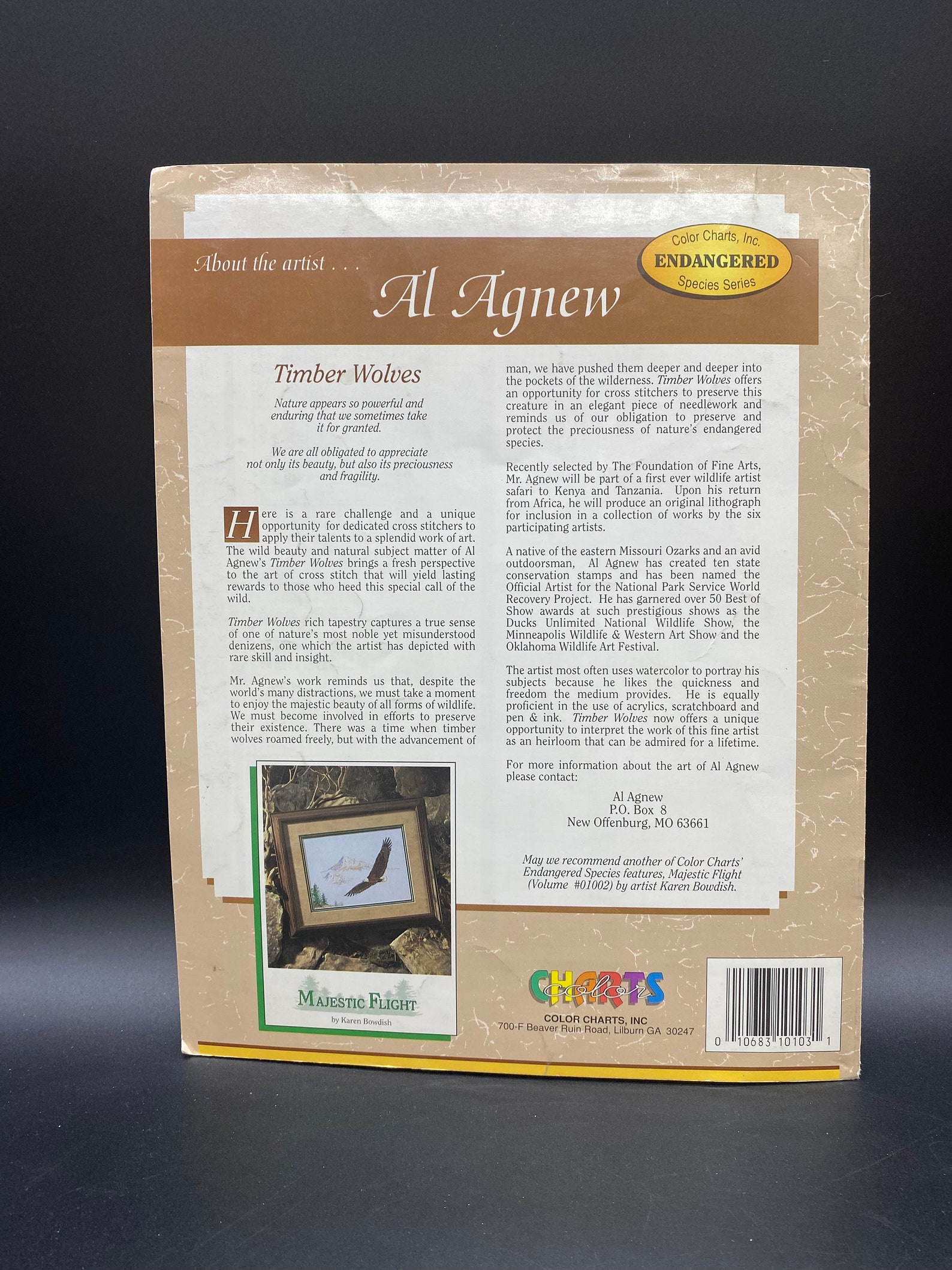 Color Charts Al Agnew’s Timber Wolves Cross Stitch Pattern Book, Color ...