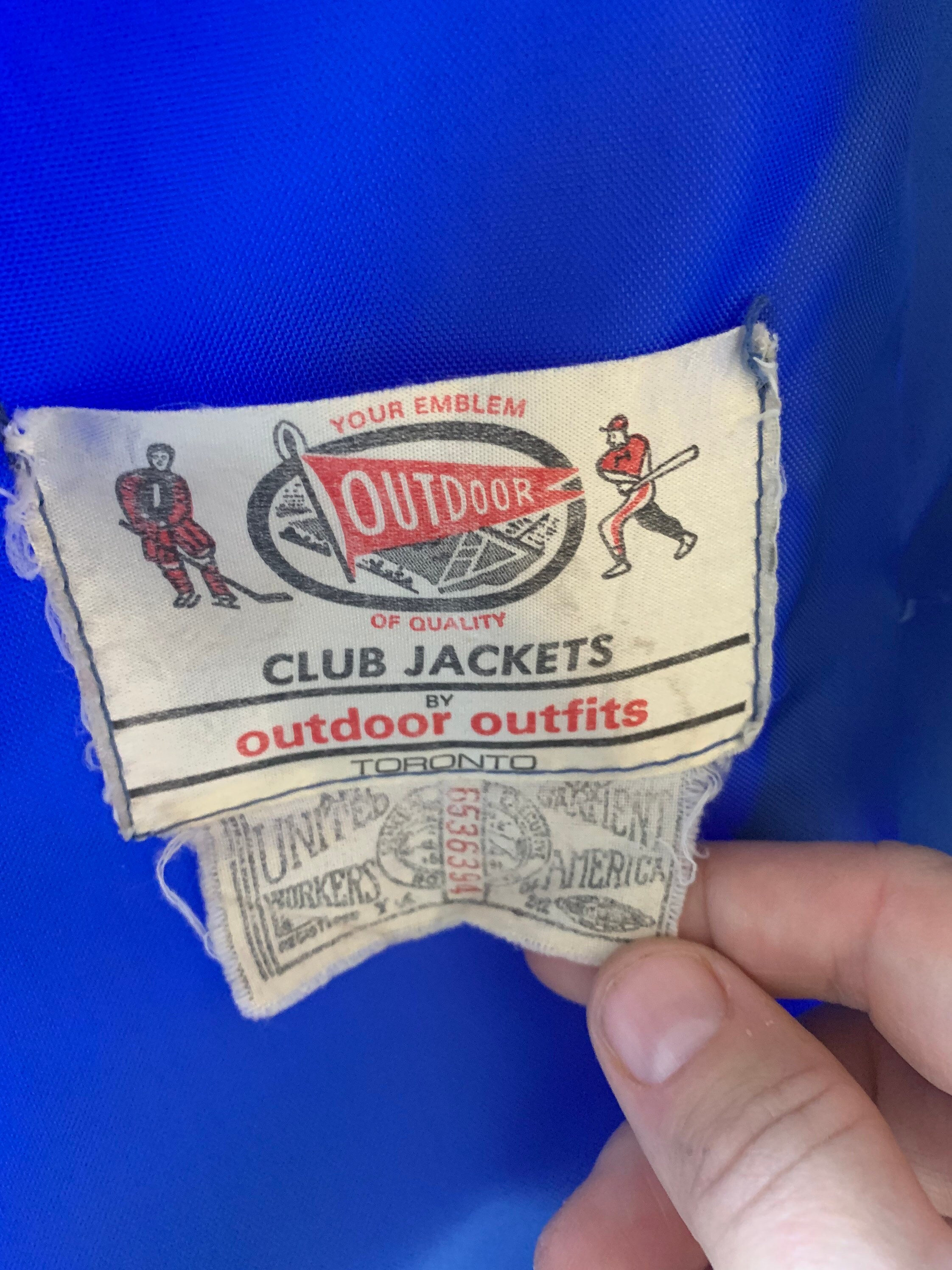 Vintage Royal Canadian Legion Club Jacket by Outdoor Outfits, Mens Blue ...