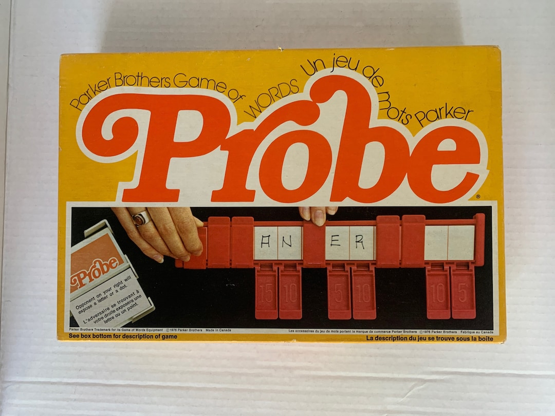 Parker Brothers Game of Probe 1976, Probe Word Game, Vintage Probe Game ...
