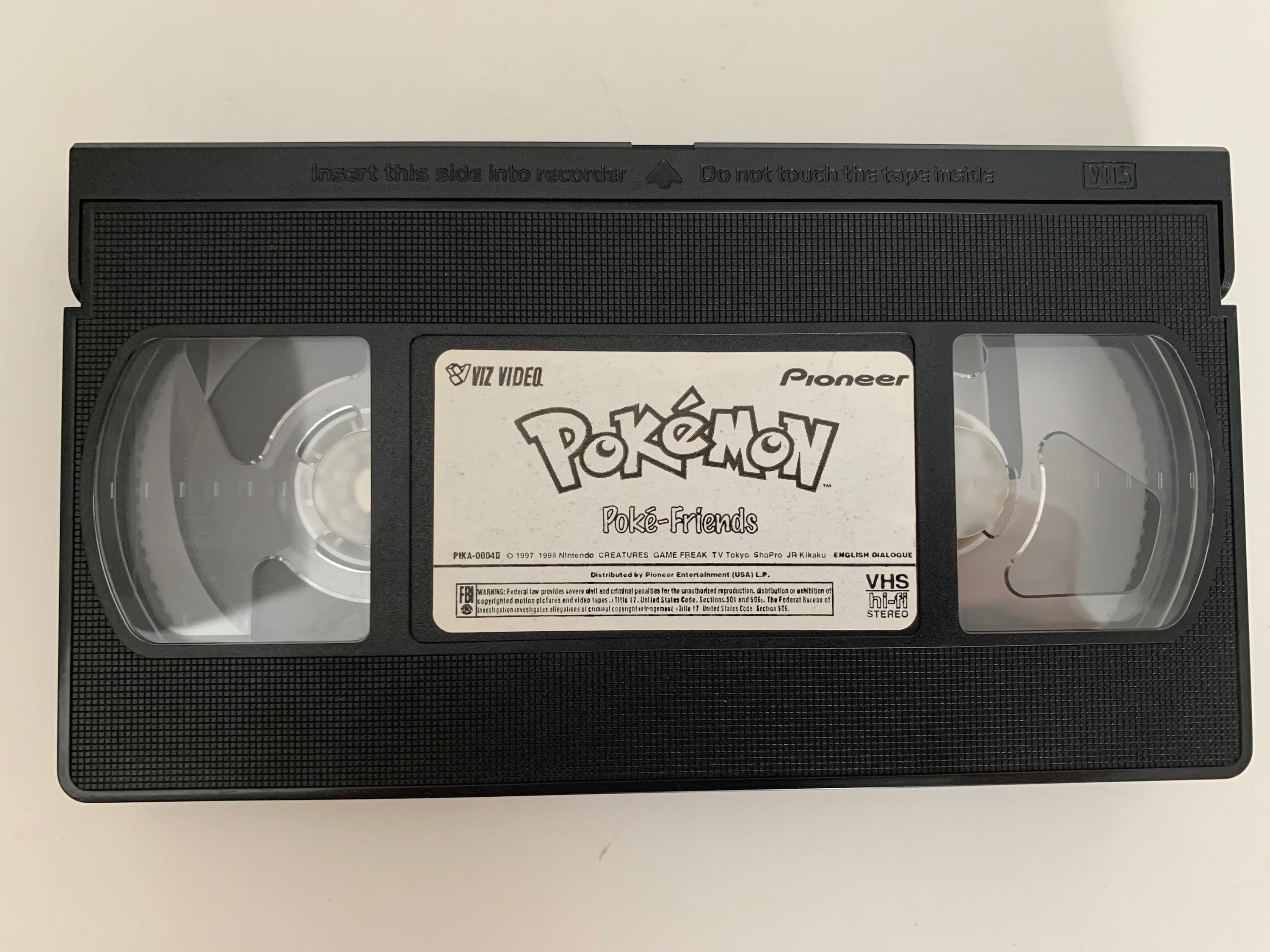 Pokémon VHS Poke-Friends 1998 Nintendo Pokemon VHS Vintage | Etsy