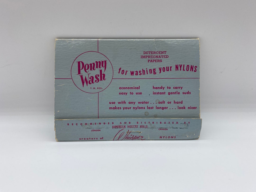 Vintage Penny Wash for Washing Your Nylons, Penny Wash Detergent ...
