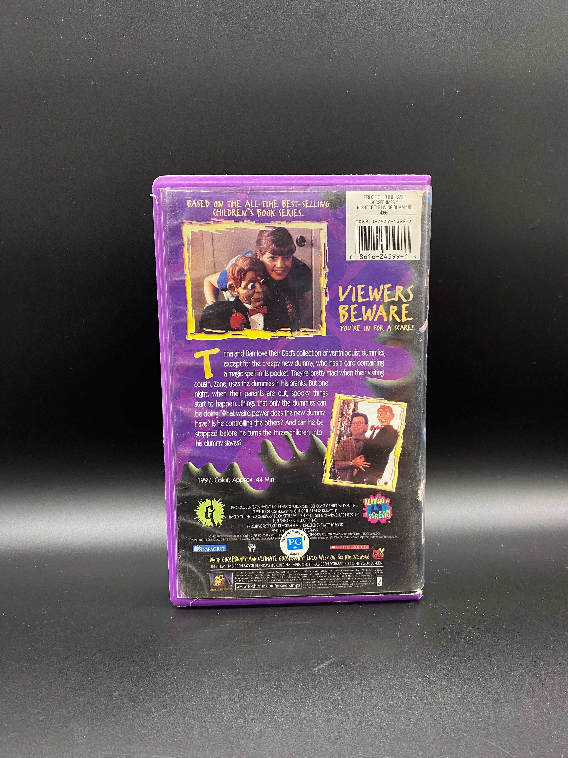 R.L. Stine Goosebumps Night of the Living Dead III VHS - Etsy