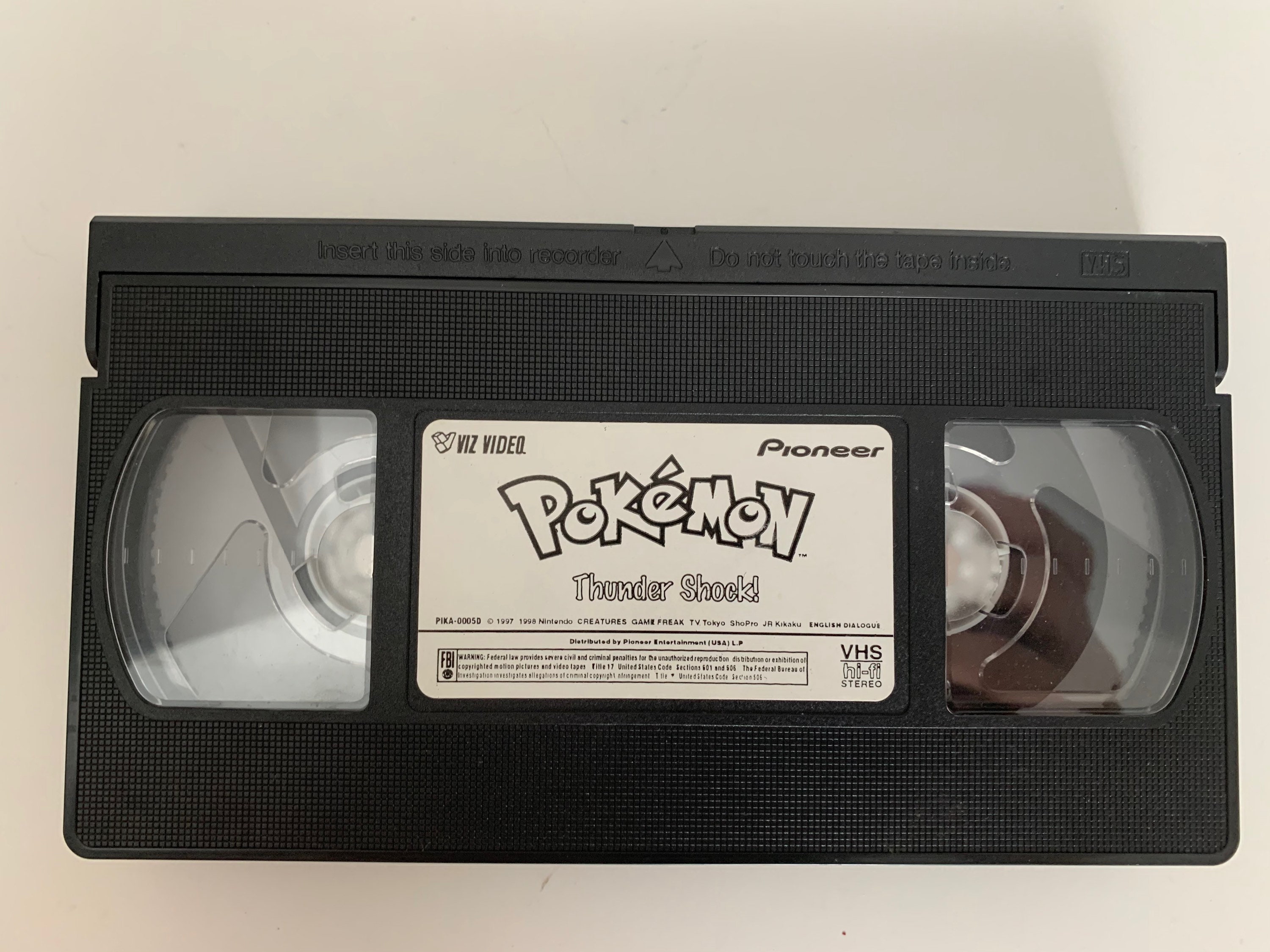 Pokemon Thundershock Vhs