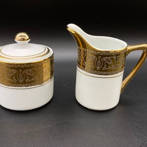 Royal Crown Imperial 22k Gold and White 6 Person Tea Set, 15 Piece ...