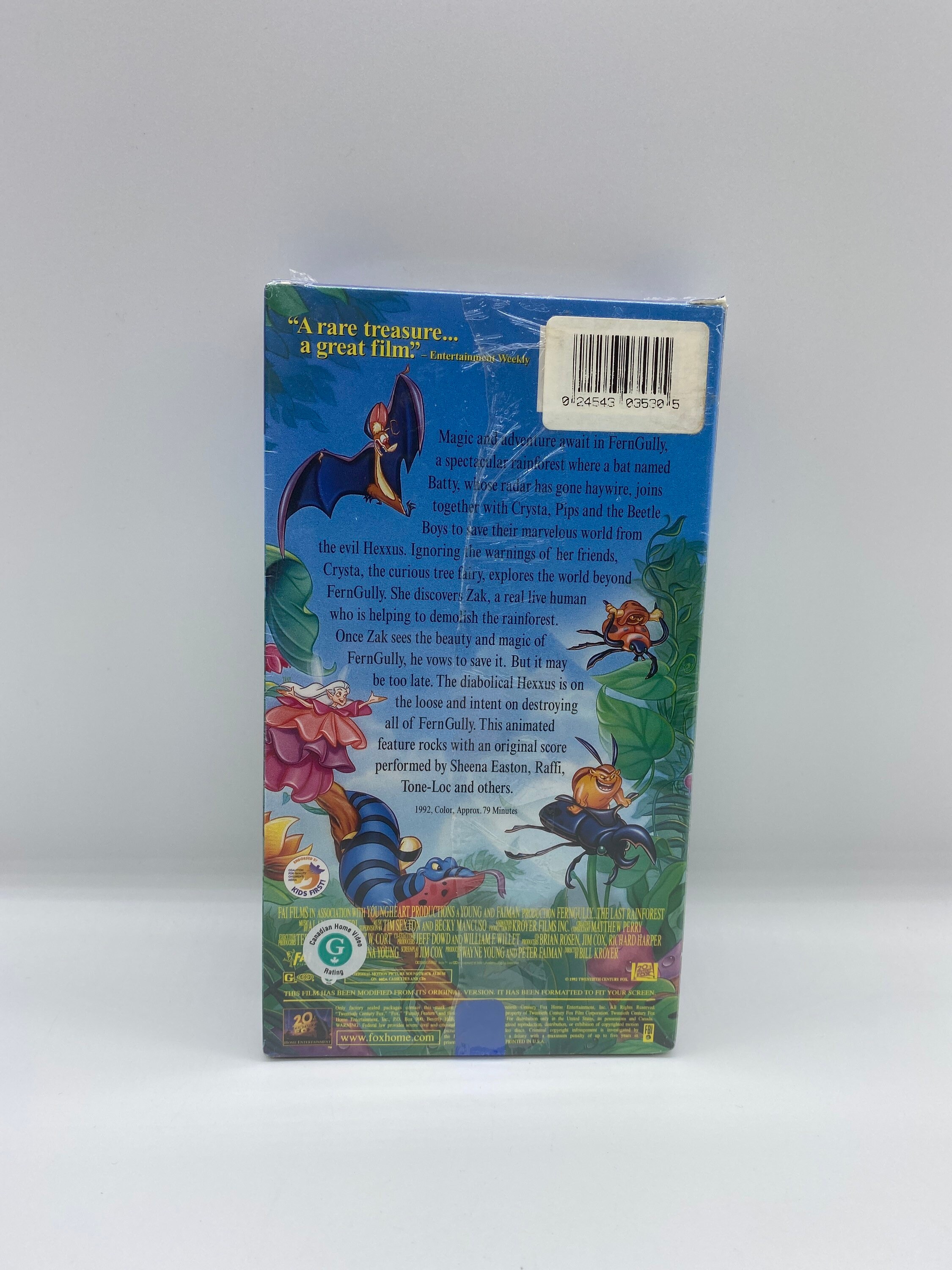 Ferngully The Last Rainforest Vhs