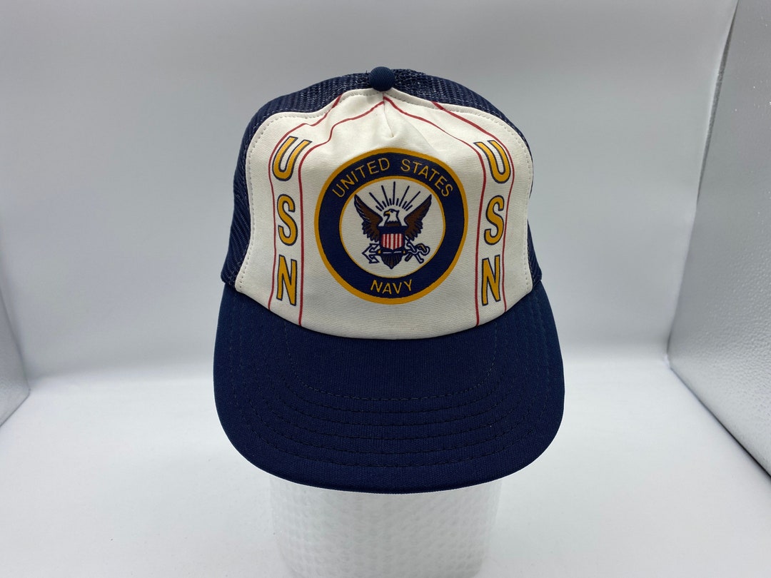 Vintage United States Navy Trucker Hat, USN Trucker Hat, Vintage USN ...