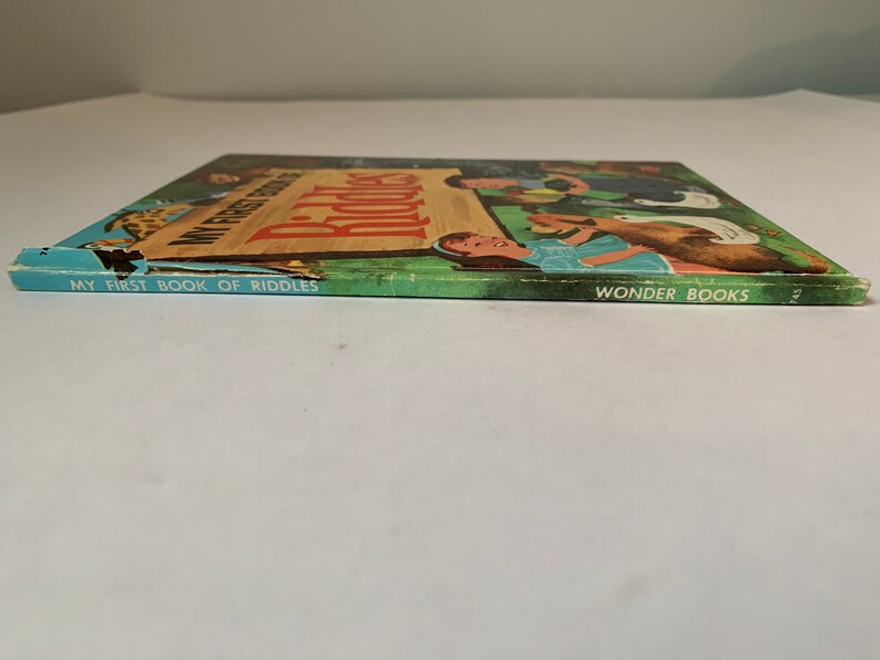 Vintage My First Book of Riddles Wonder Books Treasure Books | Etsy