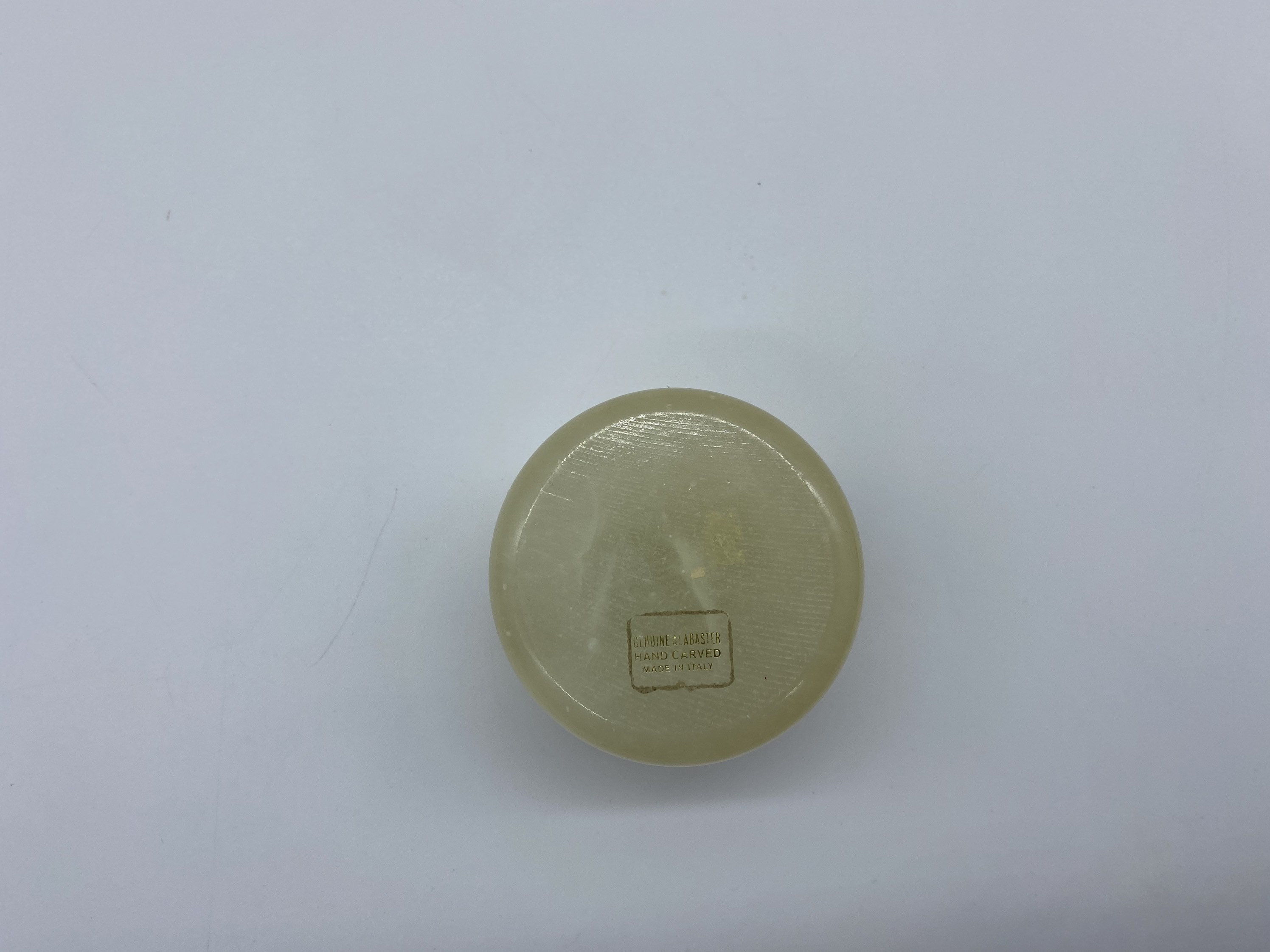 Vintage Genuine Alabaster Hand Carved Trinket Box Made in - Etsy