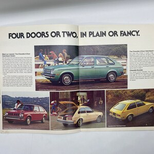 The 1978 Chevy Chevette Brochure, Vintage 1978 Chevy Chevette ...
