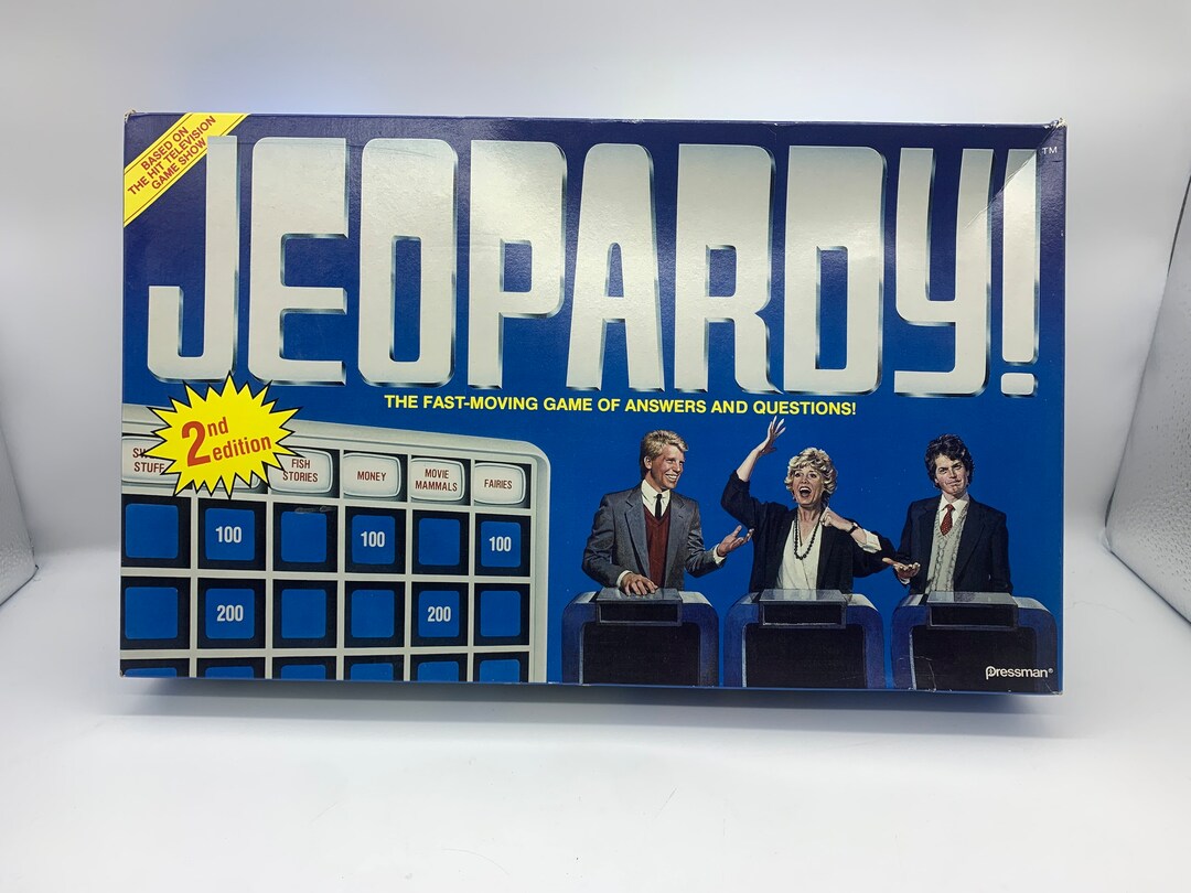 Vintage Jeopardy 2nd Edition, 1986 Jeopardy Game, Game Based on the TV ...