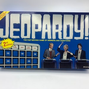 Vintage Jeopardy 2nd Edition, 1986 Jeopardy Game, Game Based on the TV ...