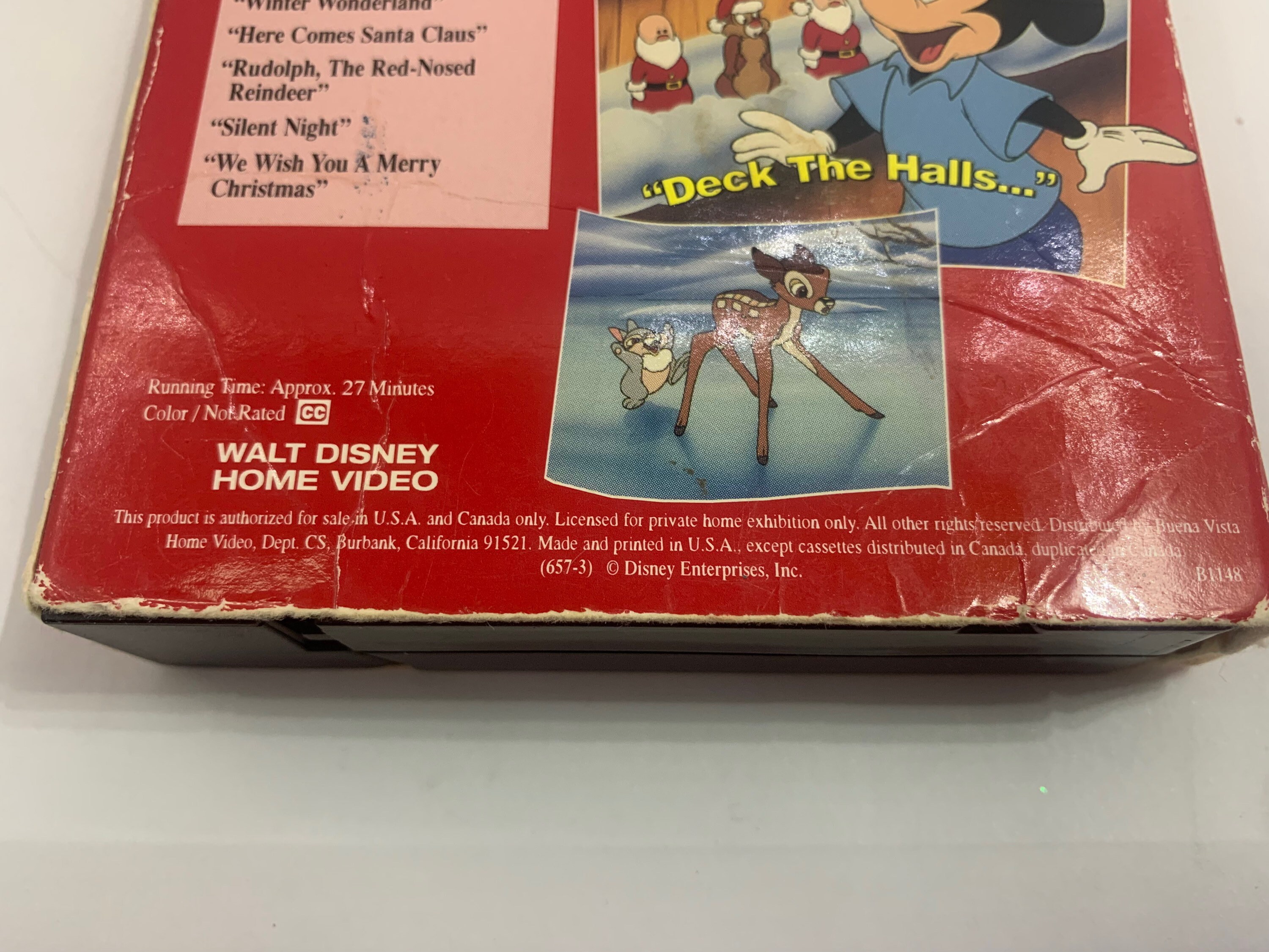 Vintage Disney’s Sing Along Songs Very Merry Christmas Songs VHS, Walt ...
