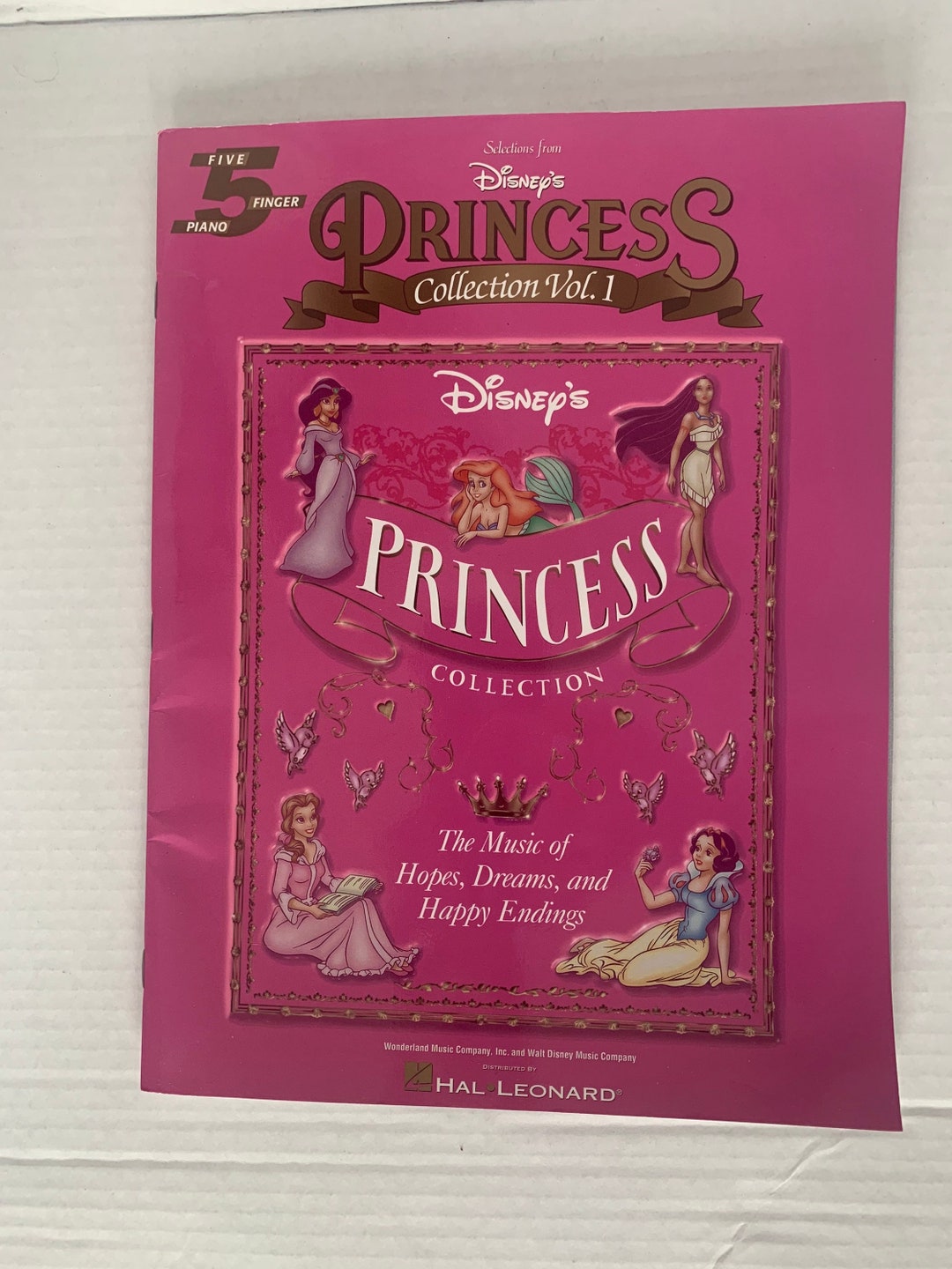 Vintage Disneys Princess Collection Vol 1, Five Finger Piano ...