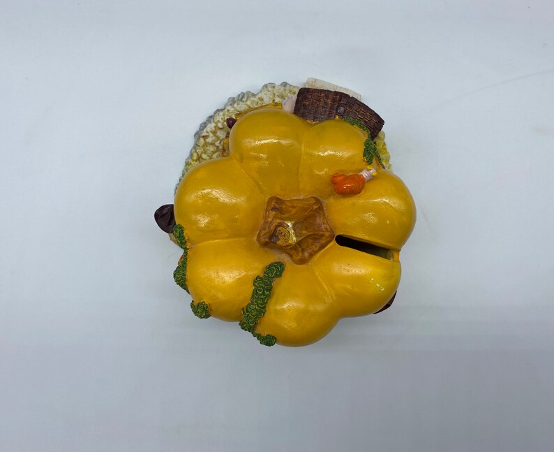 Vintage Resin Pumpkin Bar House Piggy Bank, Rare 1980s Pumpkin Bar Coin ...