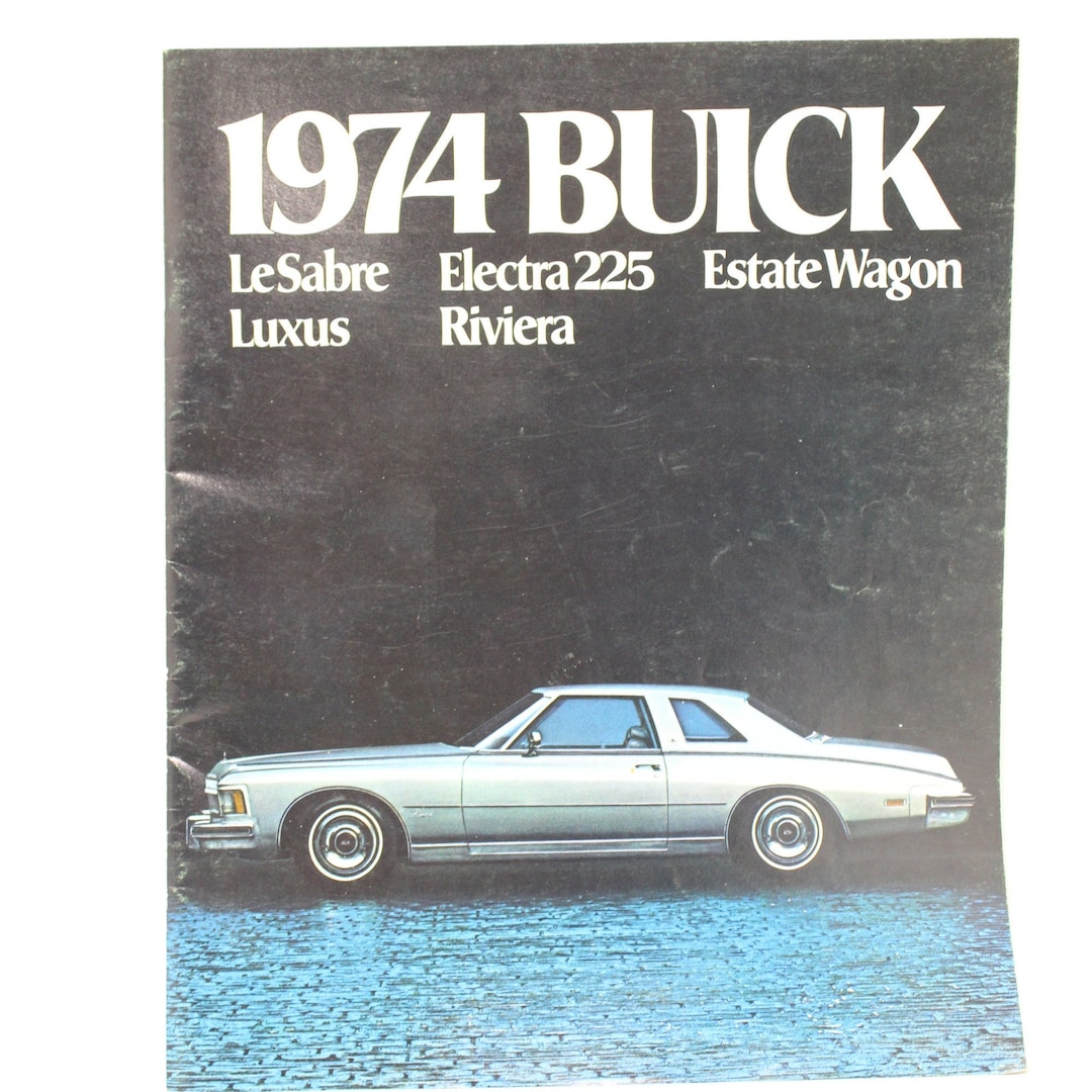 Vintage 1974 Buick Brochure, 1974 Buick Lesabre, Electra 225, Luxus ...