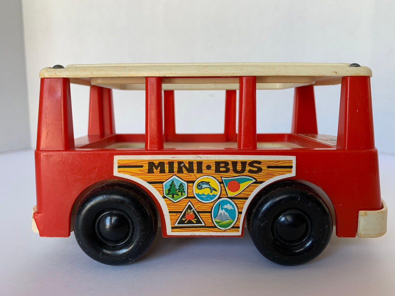 Vintage Fisher Price Mini Bus 1969 Original Fisher Price Bus - Etsy