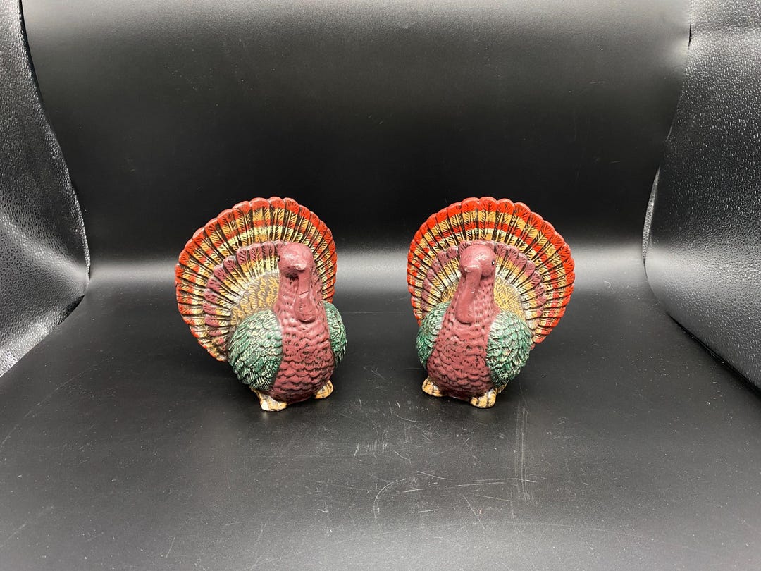Vintage Turkey Candles, Pair of Turkey Candles, Decorative Thanksgiving ...