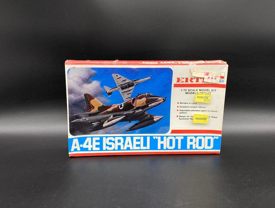 A-4E Israeli Hot Rod 1:72 Scale Model Kit, Esci ERTL A-4E Israeli Hot ...