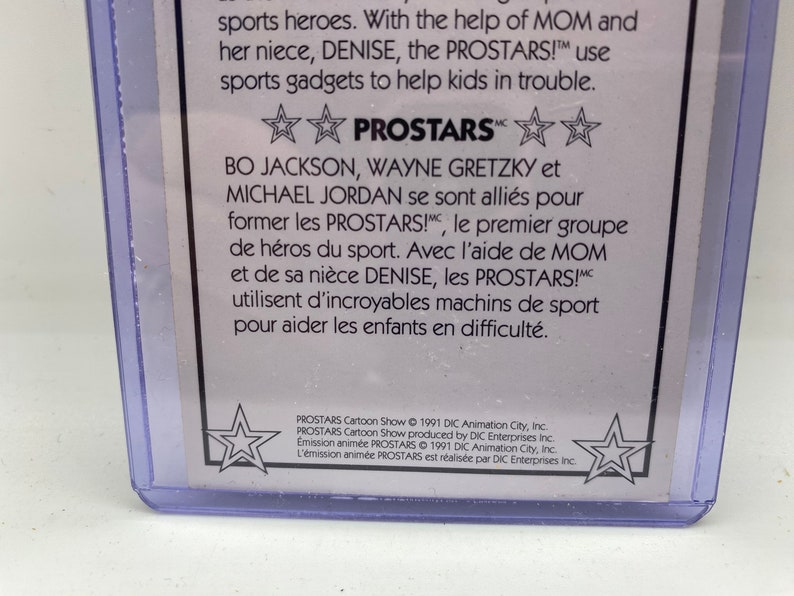 Vintage Pro Stars Collector Card Pro Stars Bo Jackson Wayne - Etsy