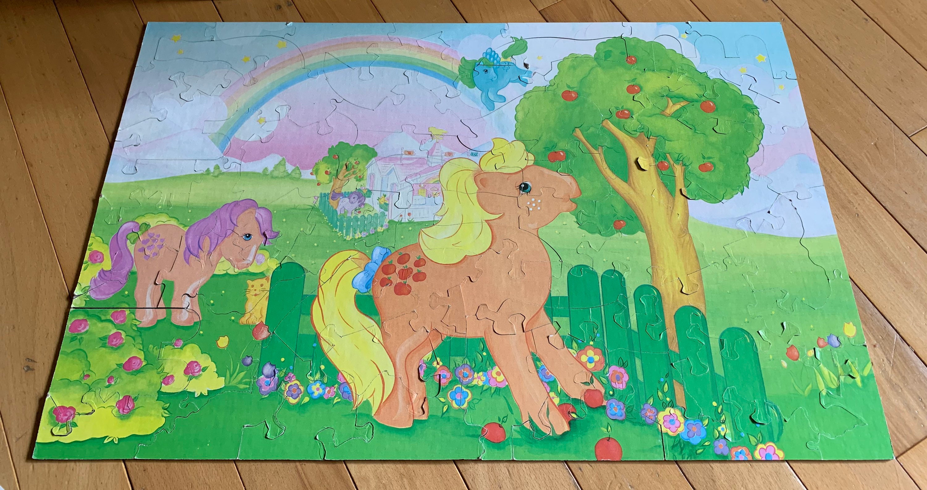 Vintage My Little Pony Applejack 3D Stand up Puzzle, 1984 Hasbro My ...