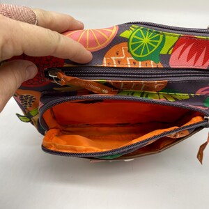 Vintage Lily Bloom Tropical 9” Crossbody Bag, Lily Bloom Multicolor ...