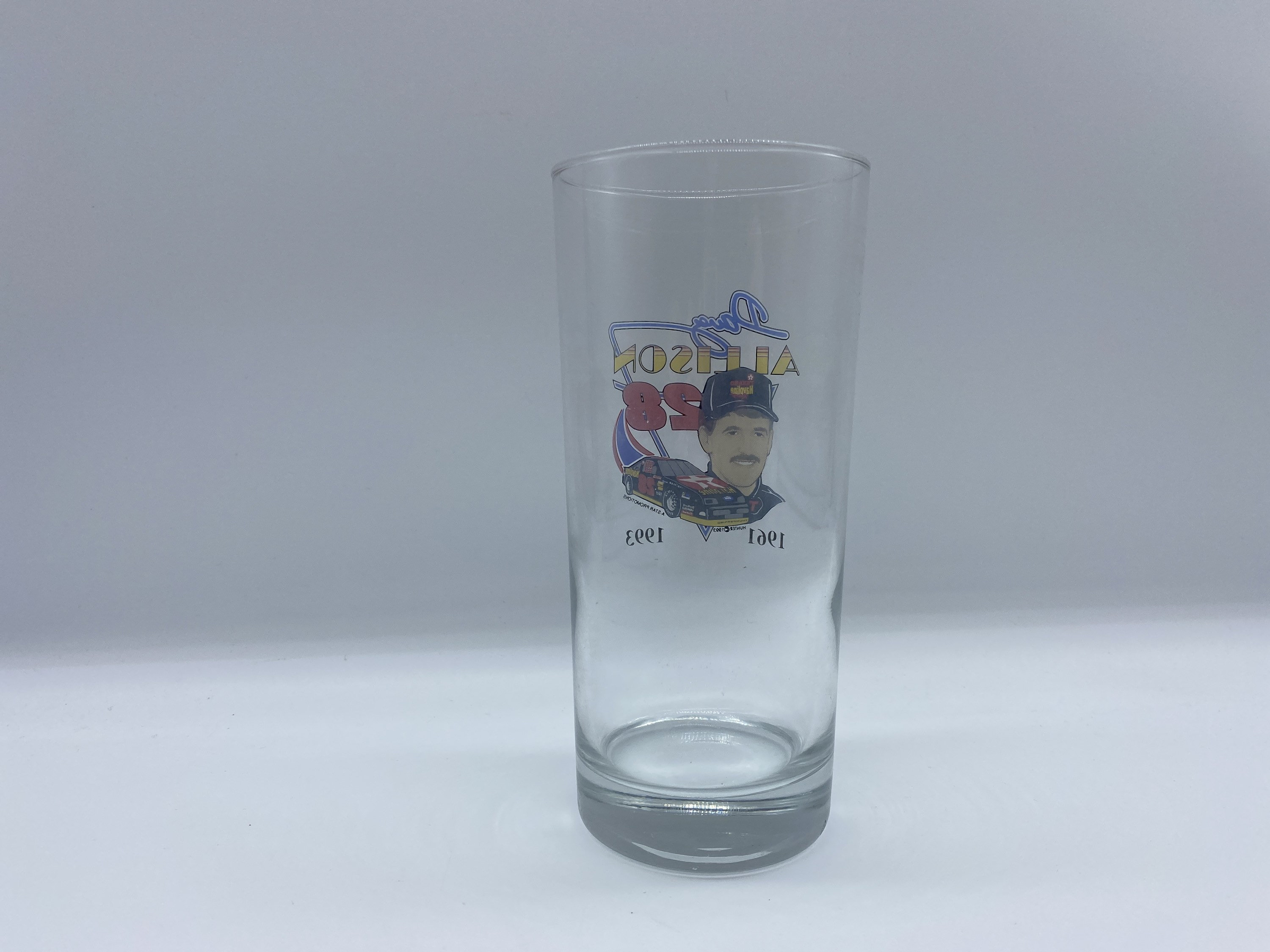 Vintage Davey Allison 28 Texaco Havoline Racing 1961-1993 Water Glass ...