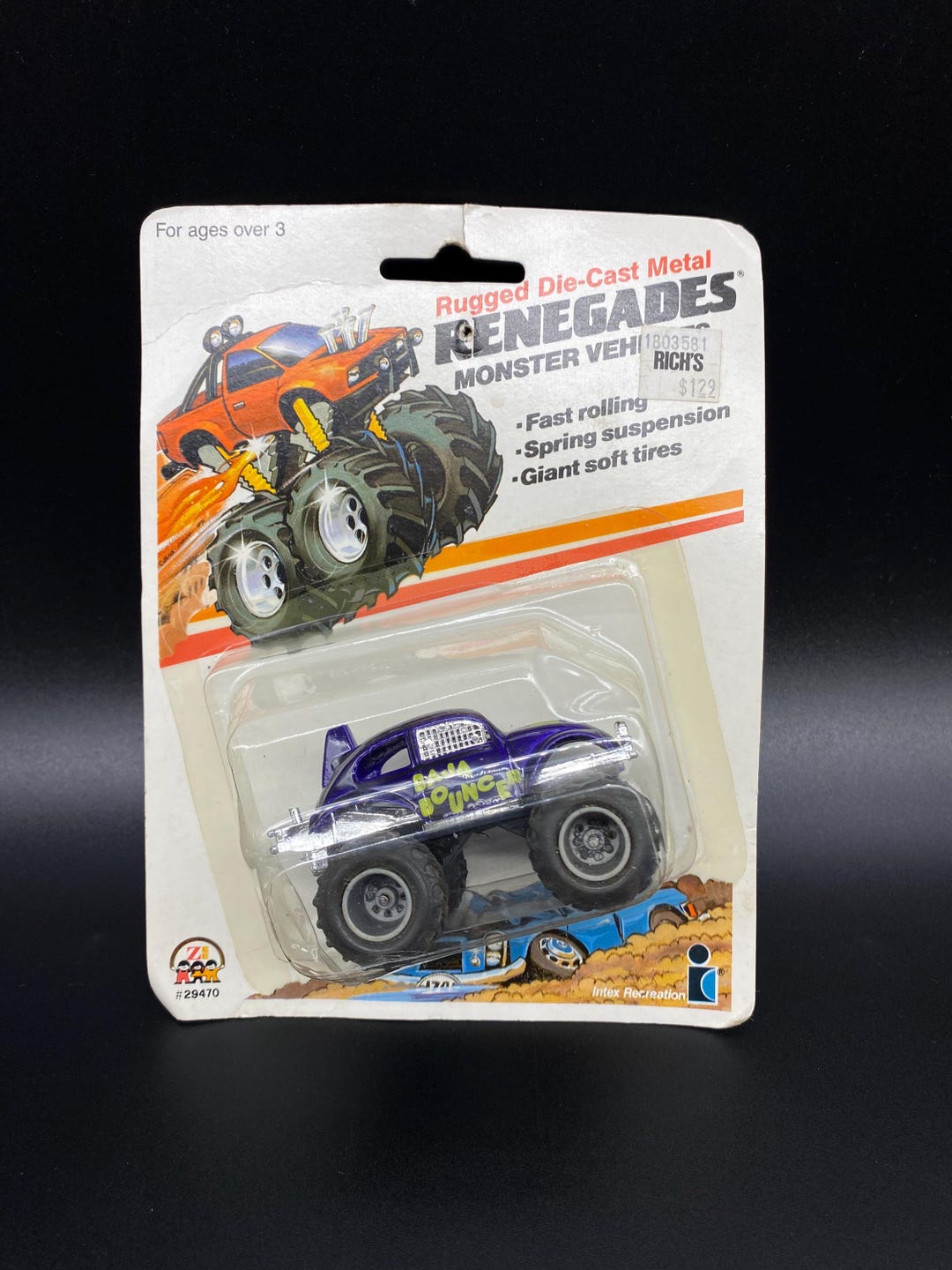 Renegades Monster Vehicles VW Bug Baja Bouncer Die-cast Metal, 1986 ZEE ...