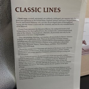 Vintage Classic Lines A Gallery of the Great Thoroughbreds by Richard Stone Reeves/patrick ...