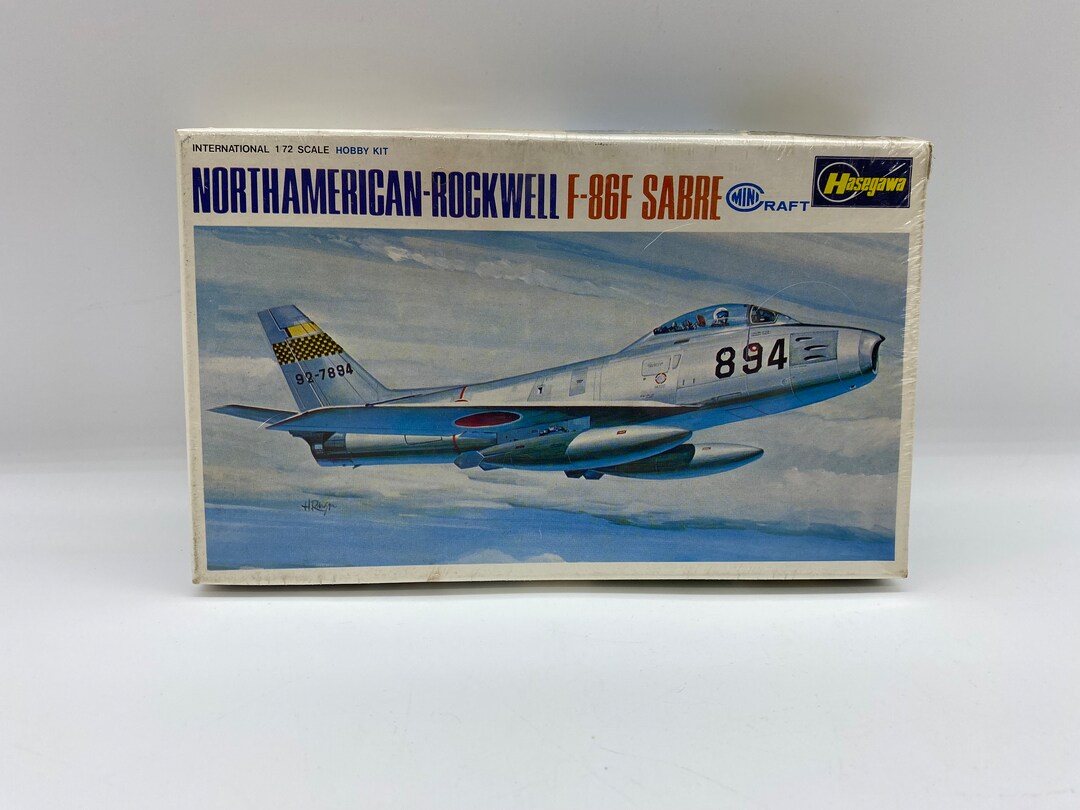 Vintage Hasegawa North American-rockwell F-86F Sabre - Etsy