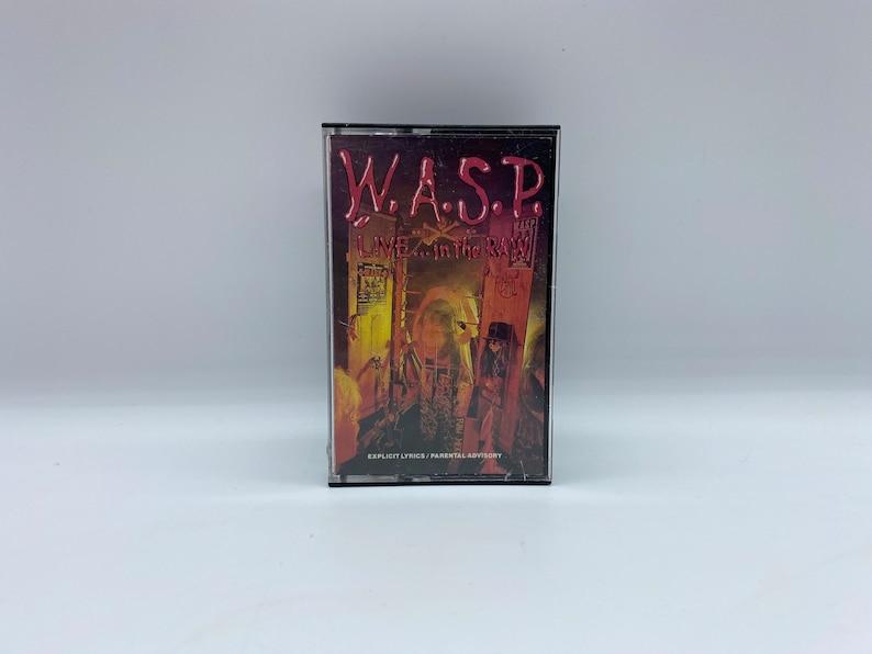 Vintage WASP Live in the Raw Cassette Tape 1987 W.A.S.P. Live - Etsy