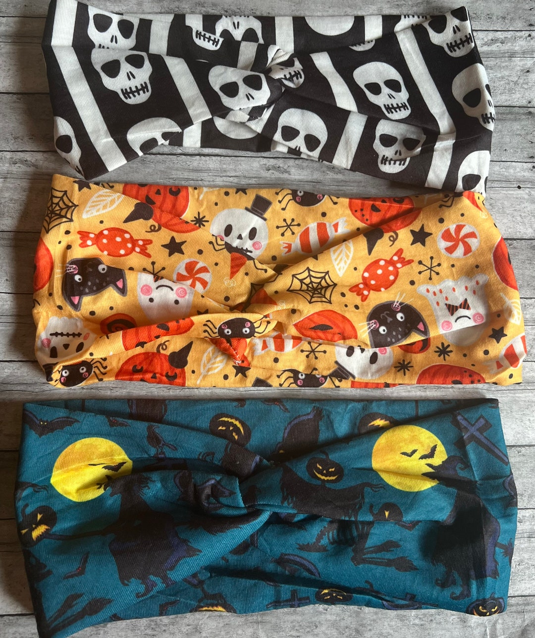 Halloween Knotted Headbands/turbans Knotted Twisted Yoga - Etsy