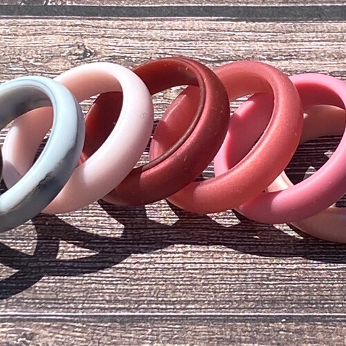 Braided Silicone Rings Stackable Water Proof Eco Friendly - Etsy