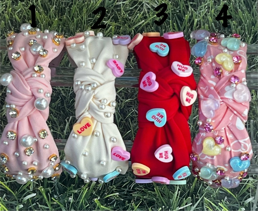 Valentines Day Trendy Headbands, Womens, Girls, Hearts, Love, Gifts ...
