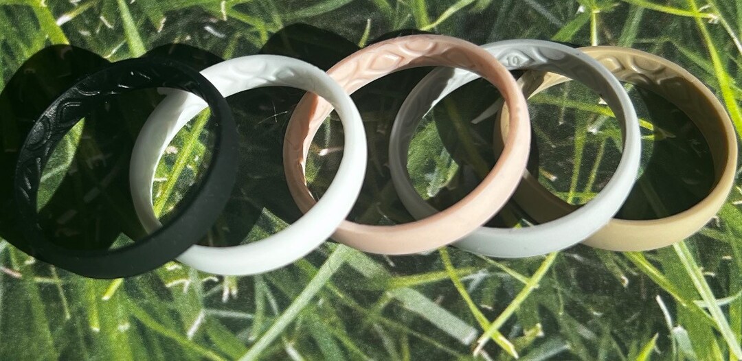 Silicone Rings, Wedding Bands, Stackable, Water Proof, Wedding, Eco ...