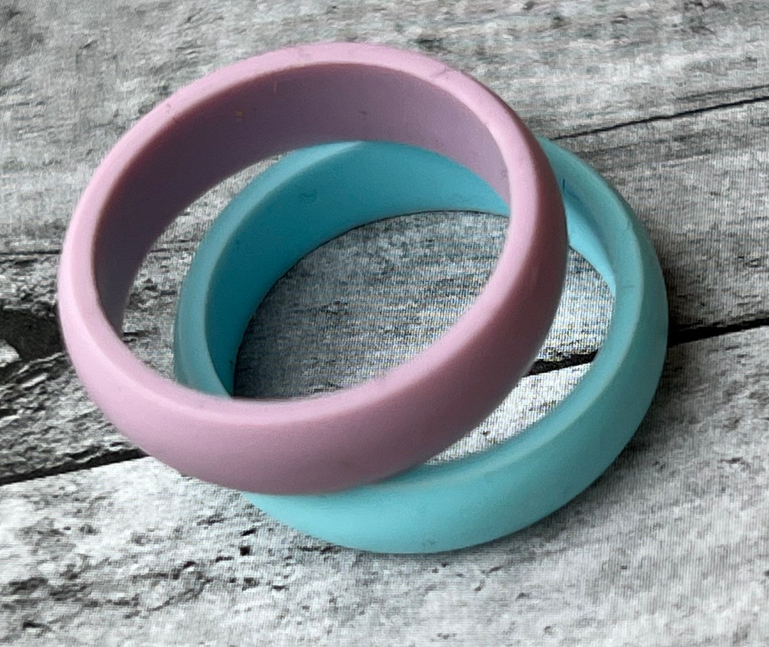 NEW COLORS Stackable Silicone Rings, Stackable, Water Proof, Eco ...