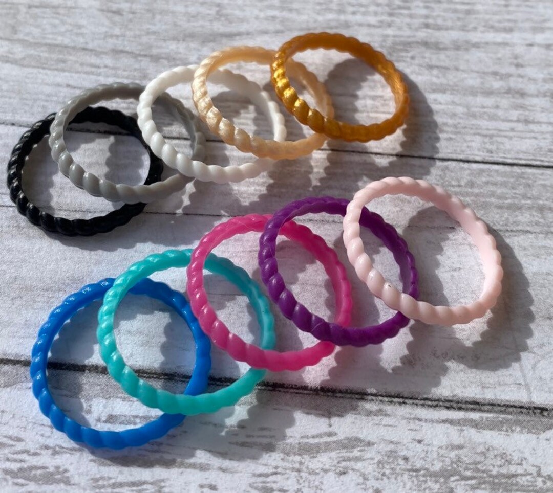 Braided Silicone Rings, Stackable, Water Proof, Eco Friendly, Non-toxic ...